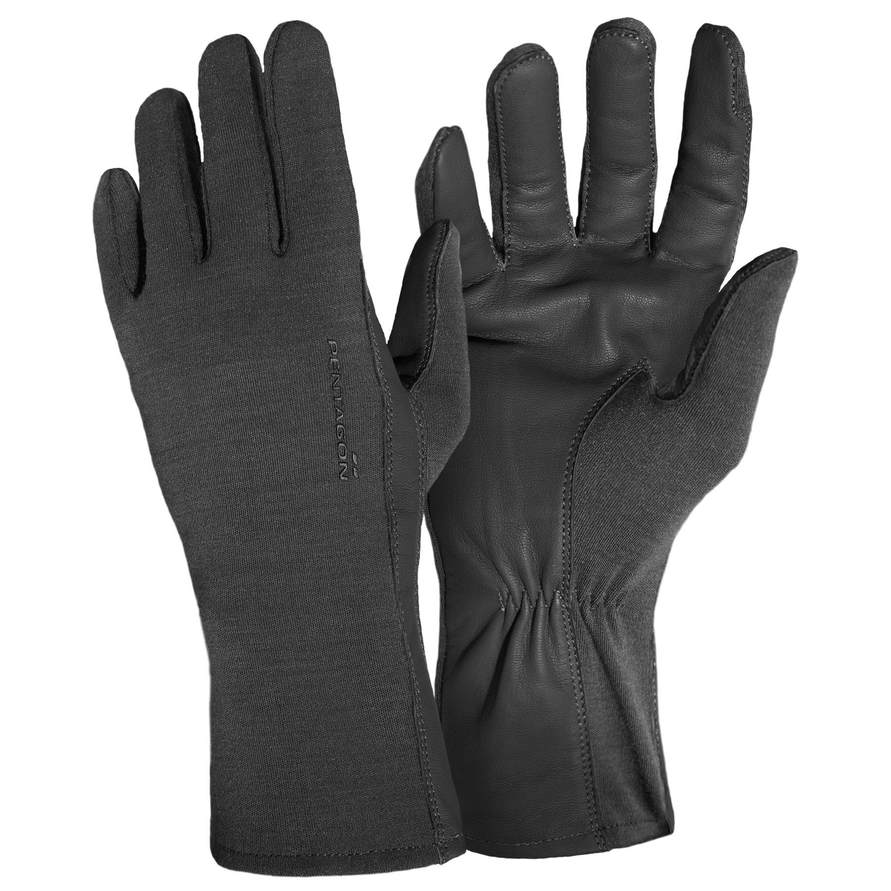 Pentagon Long Cuff Pilot Gloves Black - Buy Online - MILITARY.EU Shop