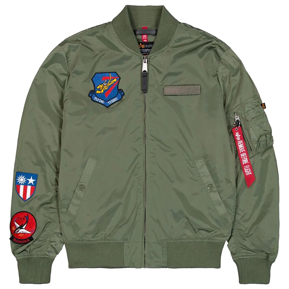 Alpha Industries MA-1 TT Flying Tigers Jacket - Sage Green - Buy Online ...