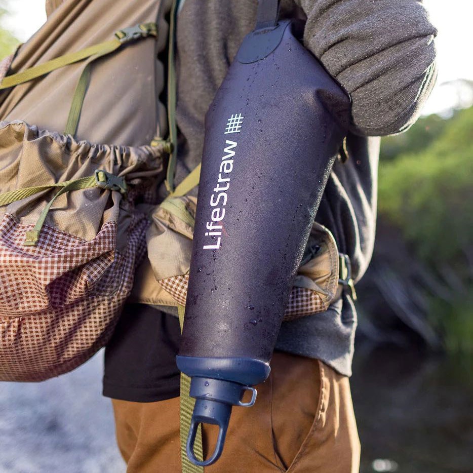 LifeStraw Peak Flex Gravity Water Filter System 3L - Mountain Blue ...